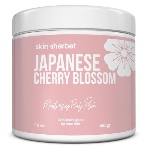 Buy Skin Sherbet Body Polish – 16oz Cherry Blossom Salt Scrub