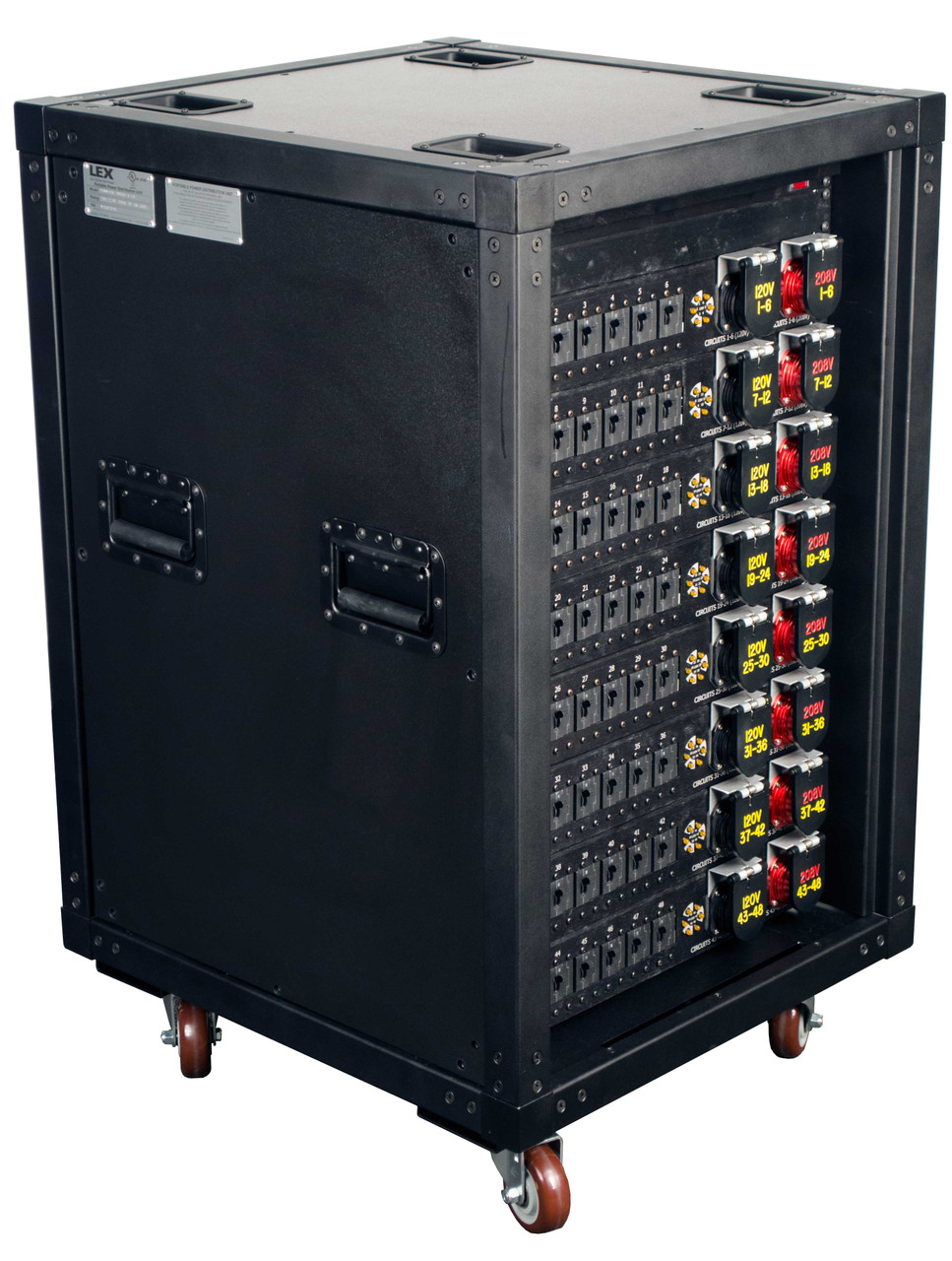 “Presidential” Rack, 400 Amp PowerRACK with (48) 120 VAC or 208 VAC ...