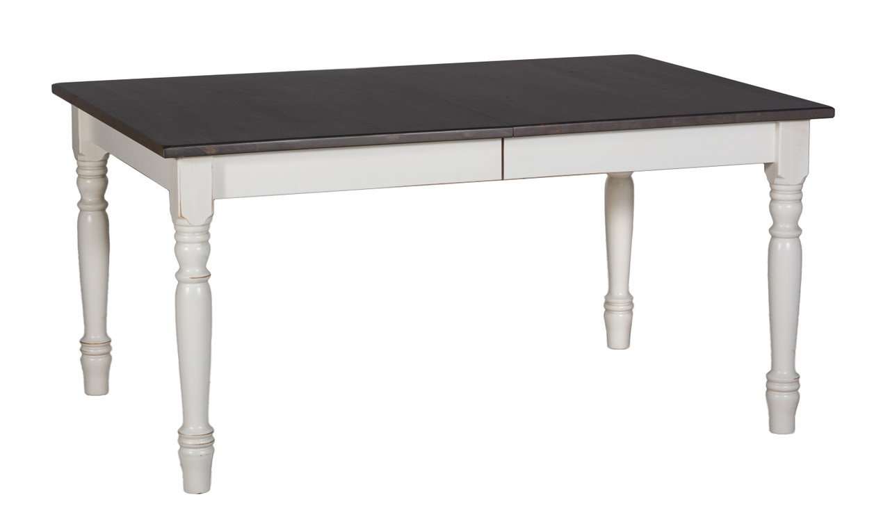 EXTENSION TABLE-WORMY MAPLE-42 X 60 TABLE W/2 12" LEAVES - SFM SHOP