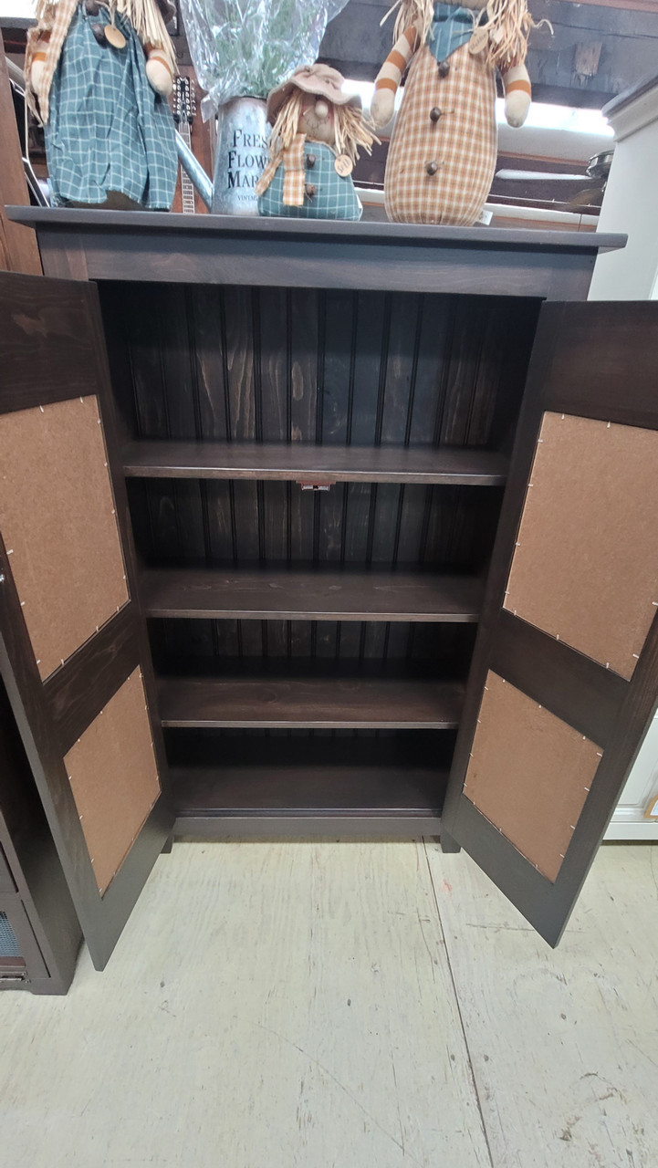 TALL PIE SAFE-KONA/KONA/TIN - Sturbridge Flea Market