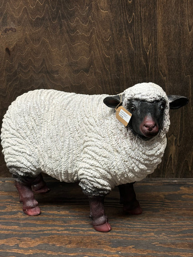 POLYRESIN SHEEP, 17" - Sturbridge Flea Market