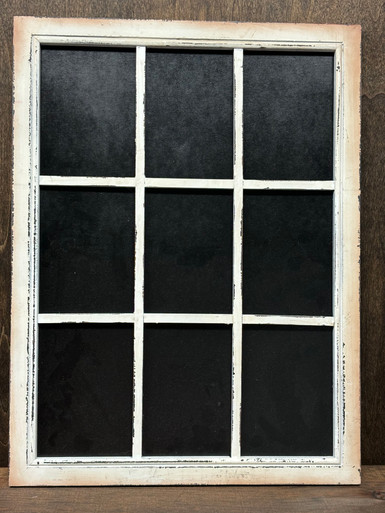 CHALKBOARD 9 PANE WINDOW, 24X18 - SFM SHOP
