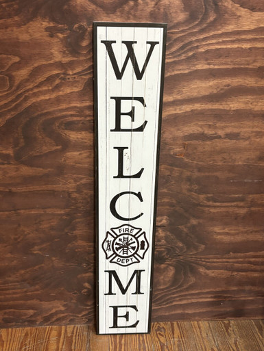 WELCOME FIRE DEPT_LEANER 43 " SIGN - Sturbridge Flea Market