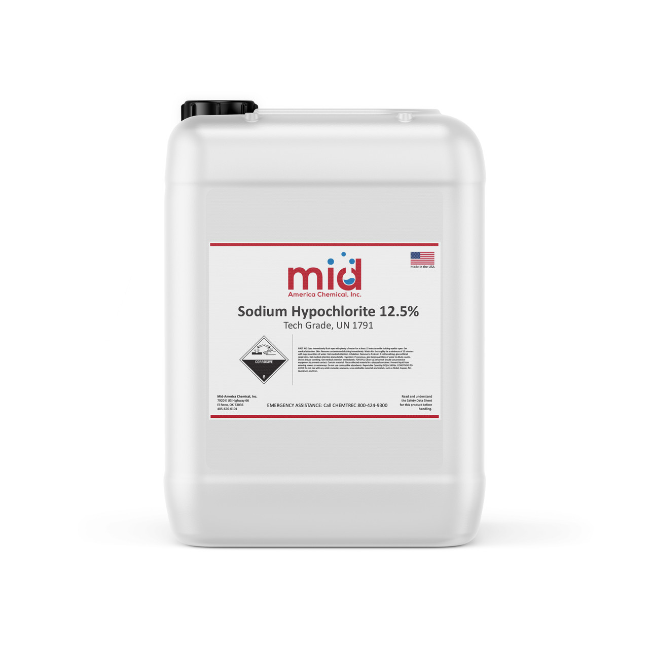 Sodium Hypochlorite 12.5% Technical Grade