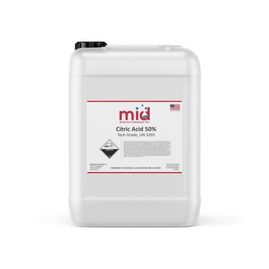 Citric Acid 50% | Industrial Chemical Supplier USA