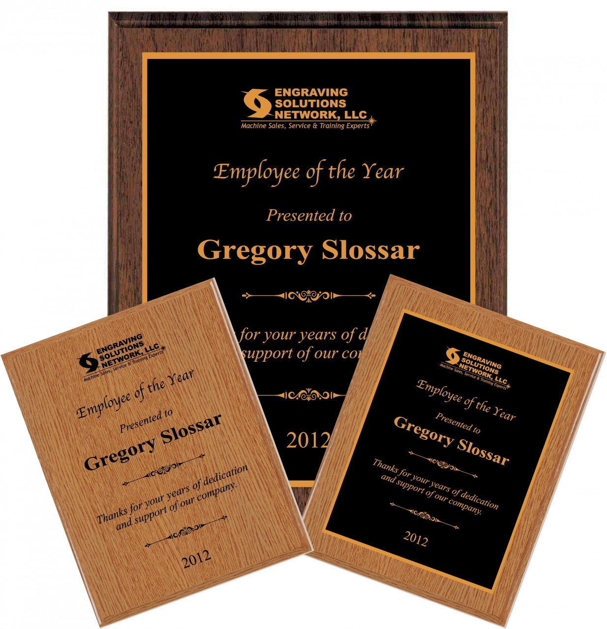 Laminate Recognition Award Plaque - Multiple Size Options - Bridgewater ...