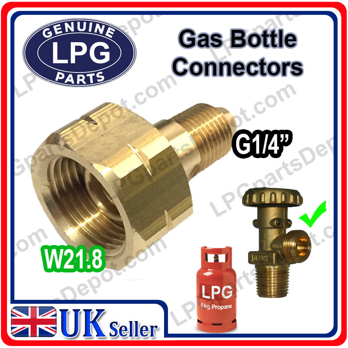W21.8 LH x G3/8" NUT gas hose pipe connector