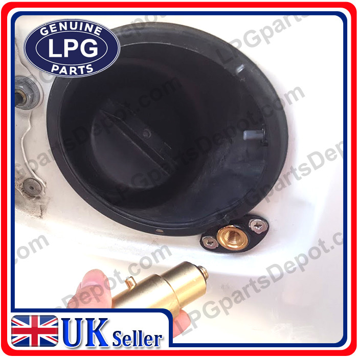 LPG GPL adapter extension DISH type with M10 thread - SHORT LEG