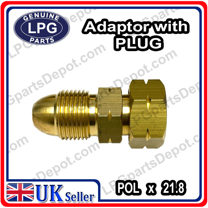 Propane Gas bottle PLUG CAP with ADAPTOR to fit cylinders from calor ...