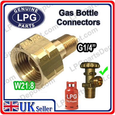 W21.8 LH x G3/8" NUT gas hose pipe connector
