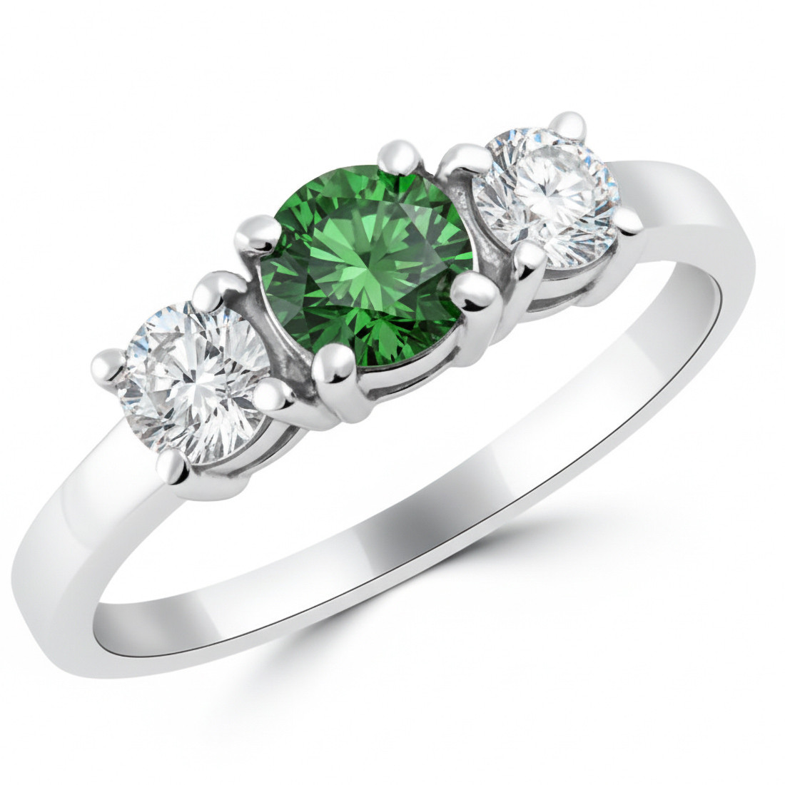 Green Diamond Engagement Rings | Wedding Rings & Matching Sets
