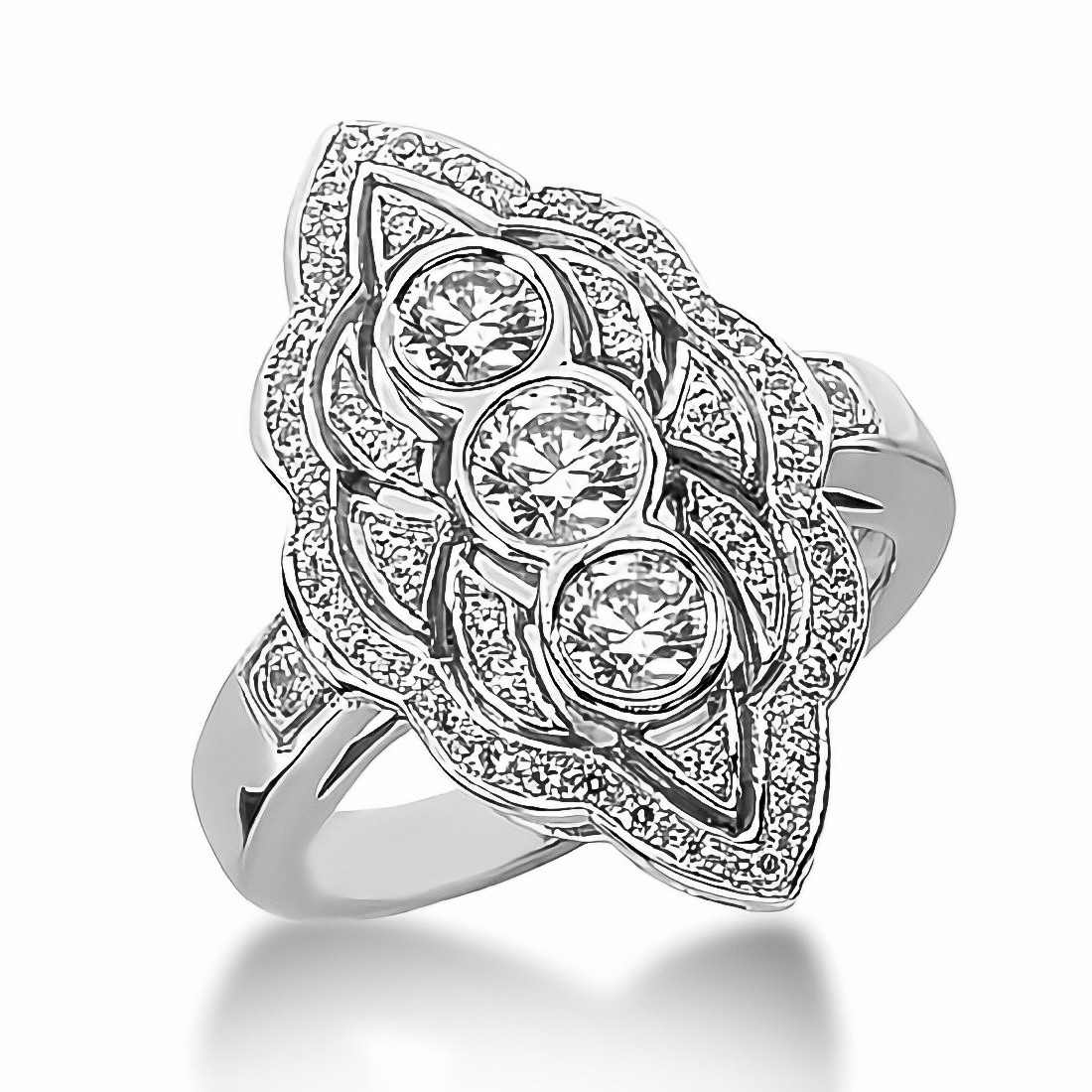 Diamond Cocktail Rings | Unique Journey & Flower Rings