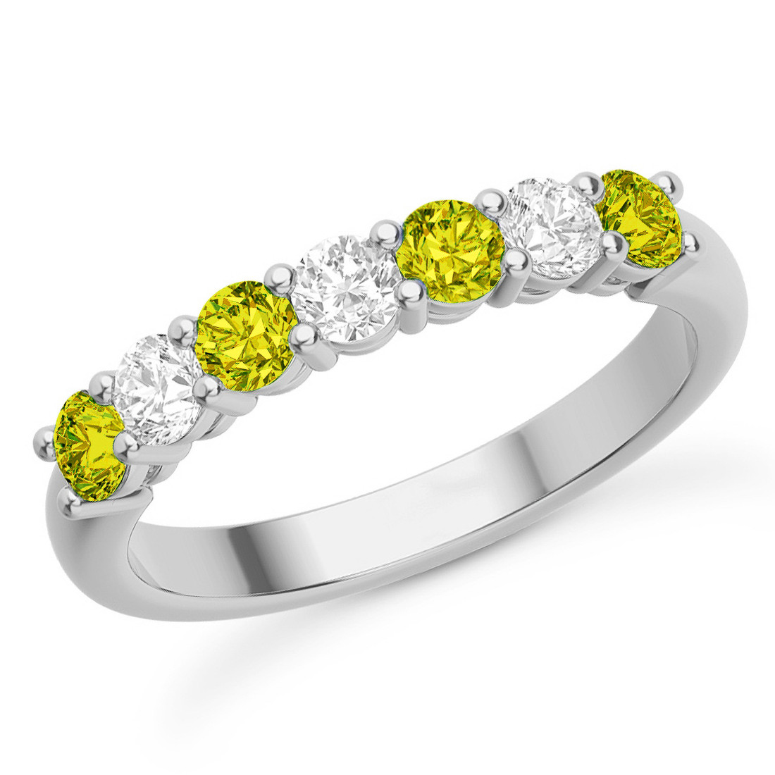 Colored Diamond Engagement Rings - Wedding Bands