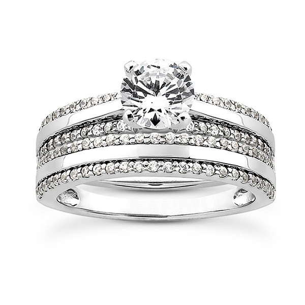 Matching Engagement Ring and Wedding Band Sets