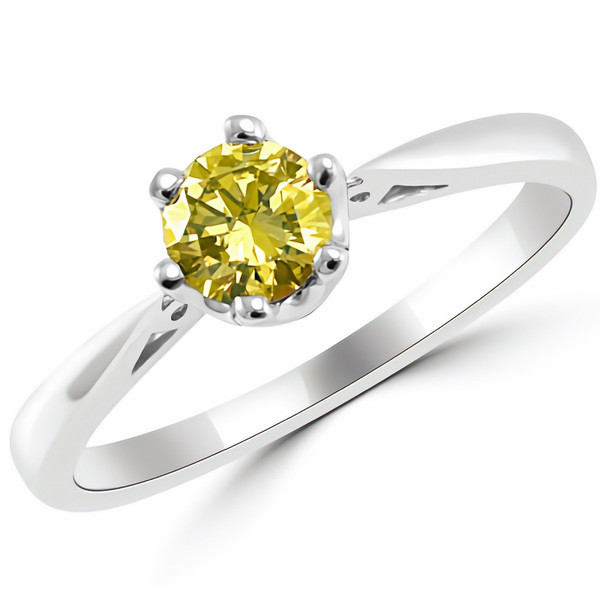 Colored Diamond Engagement Rings - Wedding Bands