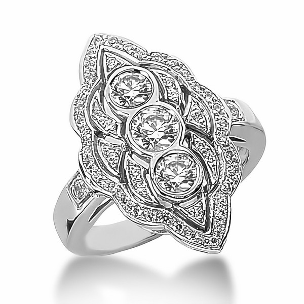 Diamond Cocktail Rings | Unique Journey & Flower Rings