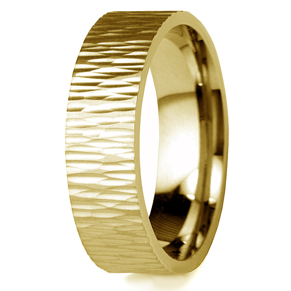 gold textured ring