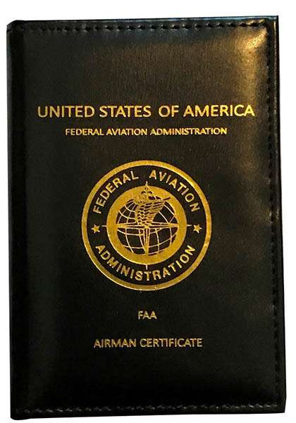 SkySupplyUSA | Airman Certification Holder With FAA Symbol | SSU08000