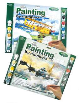 SkySupplyUSA | Nostalgic Biplane Paint By Number | CR-PNNP