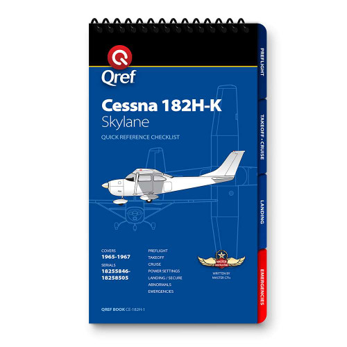 SkySupplyUSA | Qref Cessna 182H-K Skylane Multi-Page Checklist | CE-182H-1
