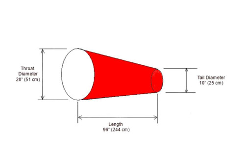 SkySupplyUSA | Canvas (Cotton Duck) Windsock 20" WC20D | WC20D