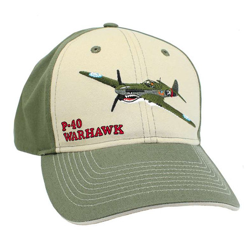 SkySupplyUSA | P-40 Warhawk Embroidered Hat | HTE-P40