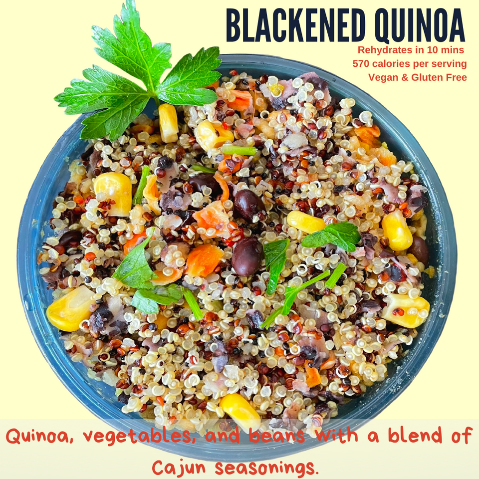 Cajun Spiced Quinoa with Beans | Outdoor Herbivore
