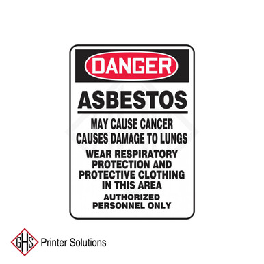 Asbestos Safety Sign