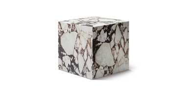 Marble Plinth Cube Small Side Table | Manhattan Home Design