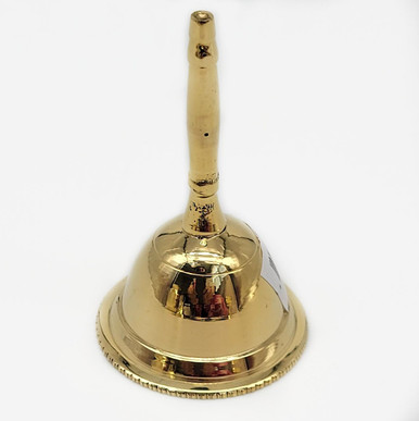 Brass Handheld Bell, Ghantadi, Ghanti for Puja, Aarti, Prayer