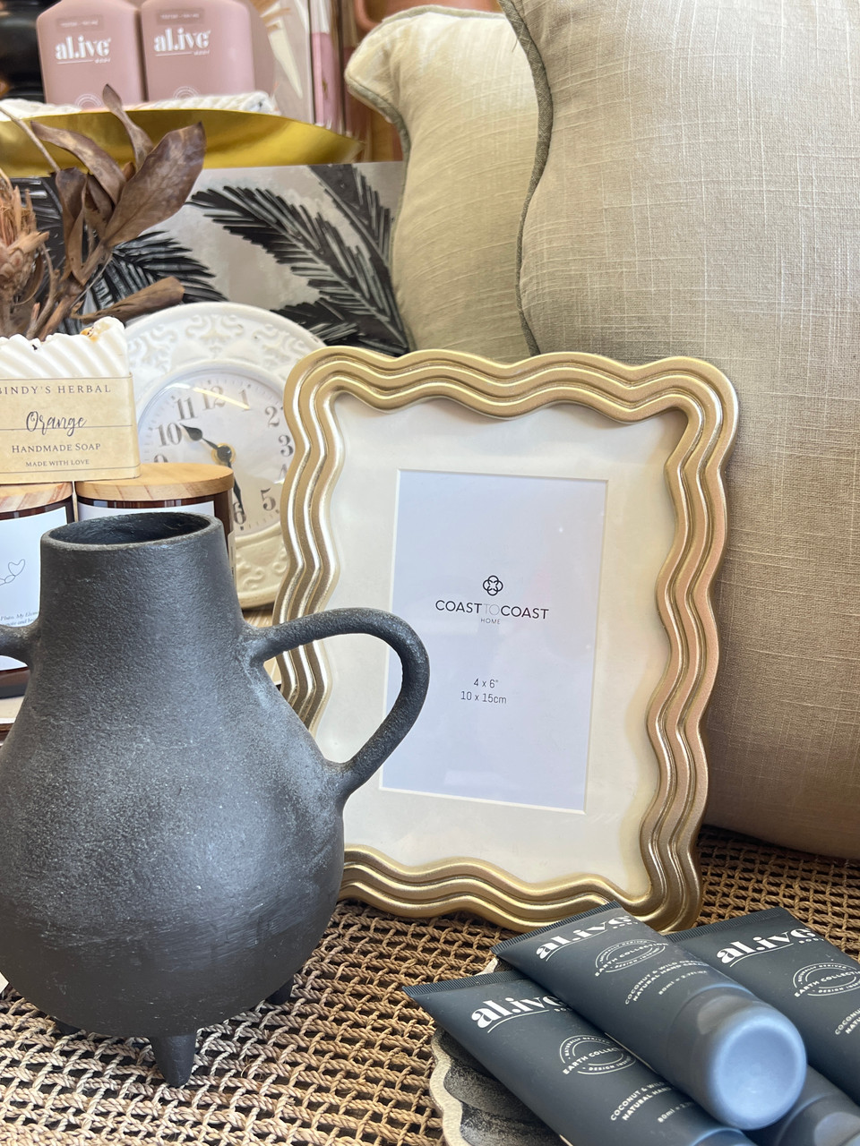 ELLA RESIN FRAME GOLD - Heidi Beau