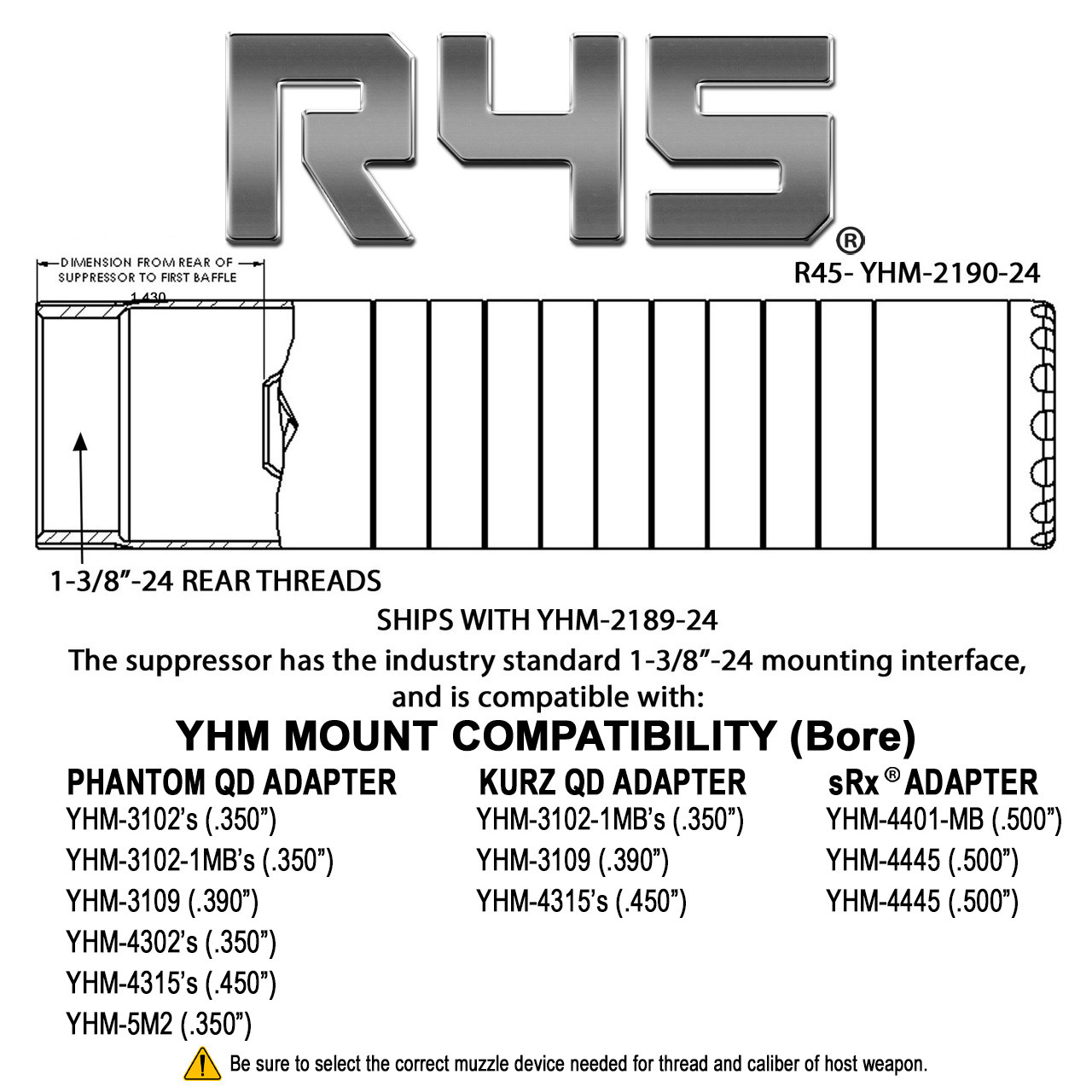 R45 Suppressor