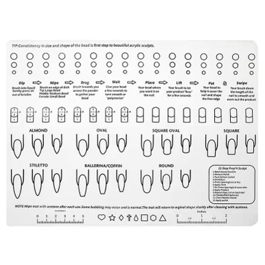 Acrylic Nail Training Mat - Dan's Nails