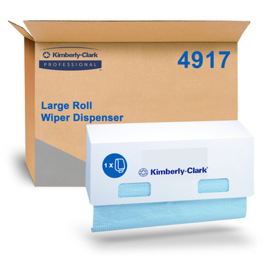 Kimberly Clark Large Wiper Roll Dispenser White Enamel (4917)