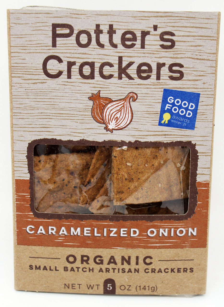 Potter's Crackers Caramelized Onion Organic Original Cracker