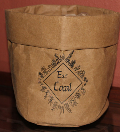 Eat Local Washable Paper bag container