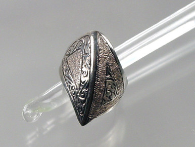 Sterling Silver Siam Ring
