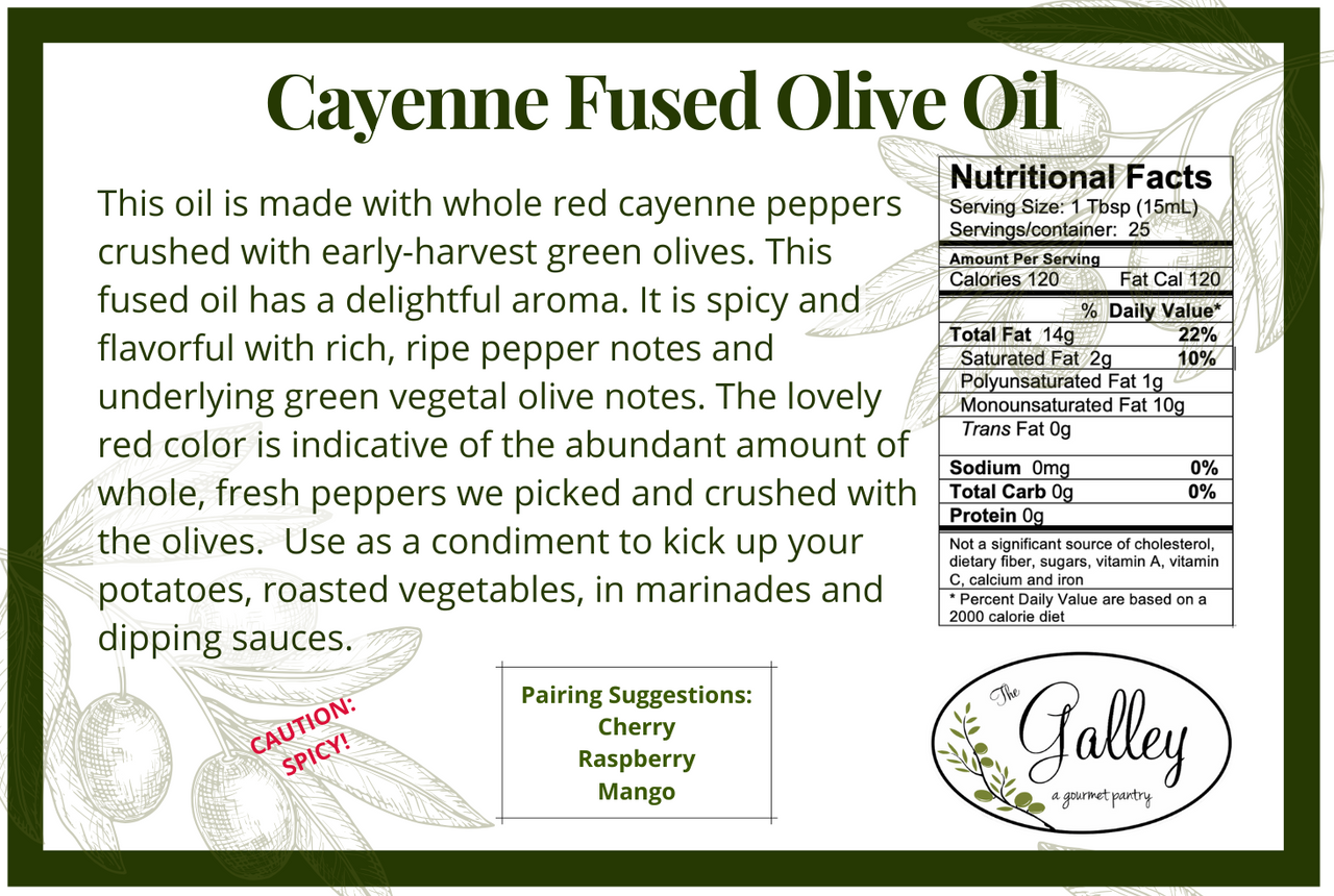 Cayenne Chili Fused Olive Oil