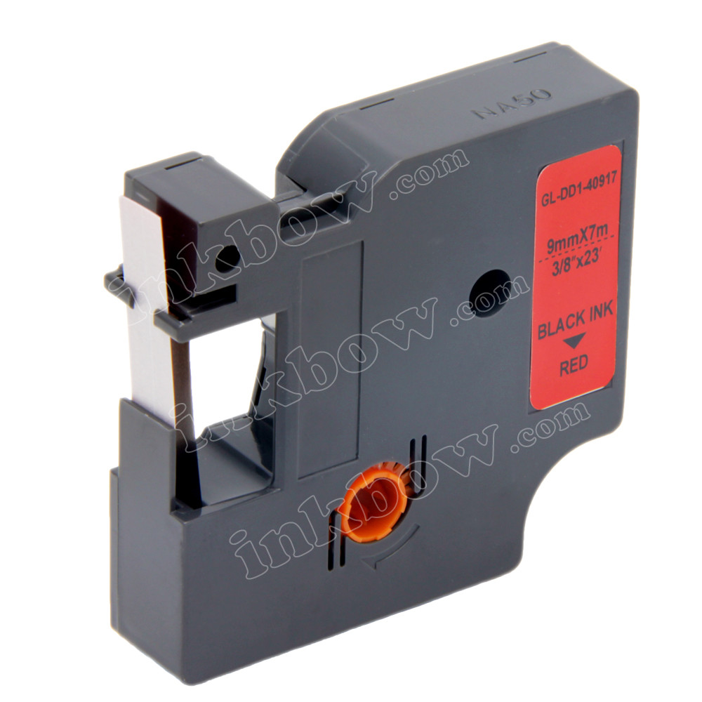Where To Buy Cheap Dymo 40917 D1 Label Tape (9mm Black on Red)