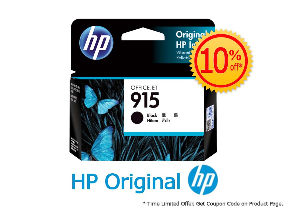Buy Original HP 915 Black Ink Cartridge (3YM18AA) | Free Express ...