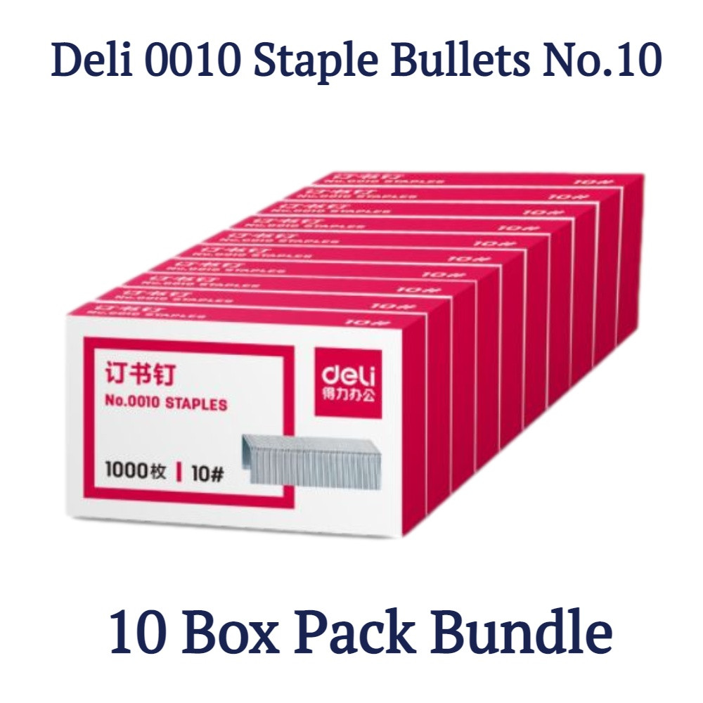 Where to Buy Cheap Deli 0010 Standard Size Staple Bullets No. 10 (1000 ...