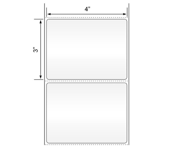 Where To Buy Cheap 4 x 3 Inch Direct Thermal Fanfold Labels 500 pcs for ...