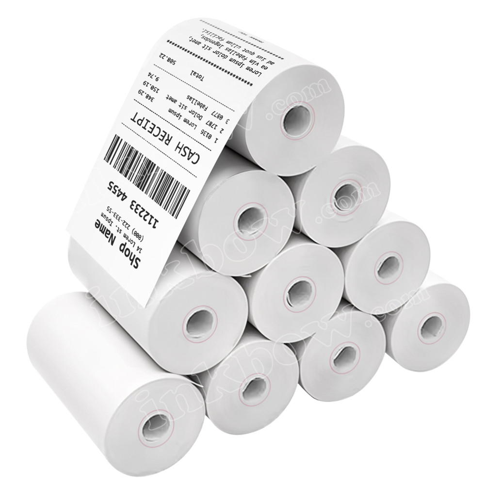 Premium 57mm x 40mm Thermal Paper Rolls with Convenient End-of-Roll Marking