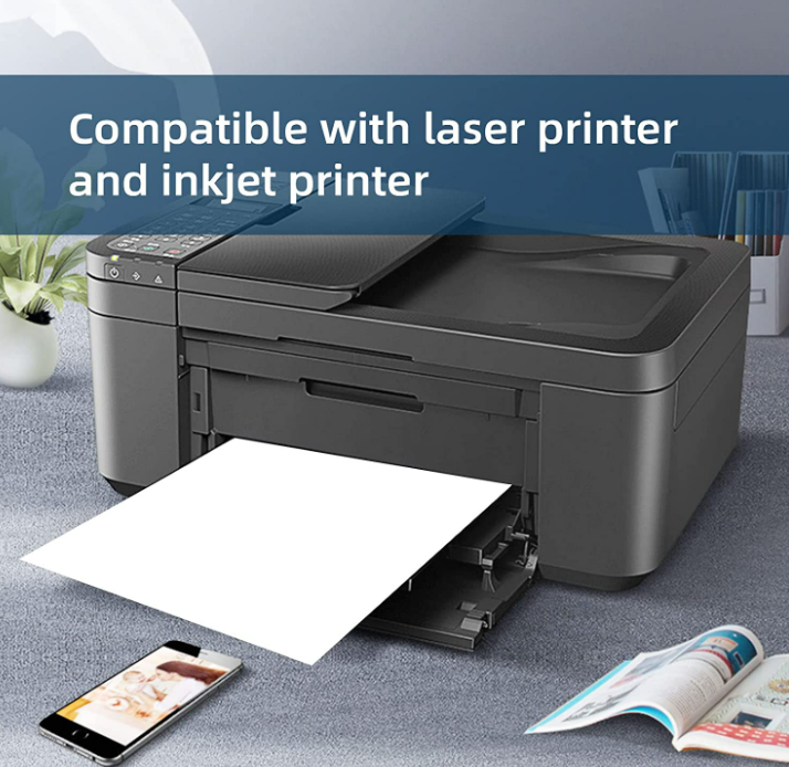 Buy A4 Sticker Paper Labels (Matte White) for Inkjet & Laser Printers ...