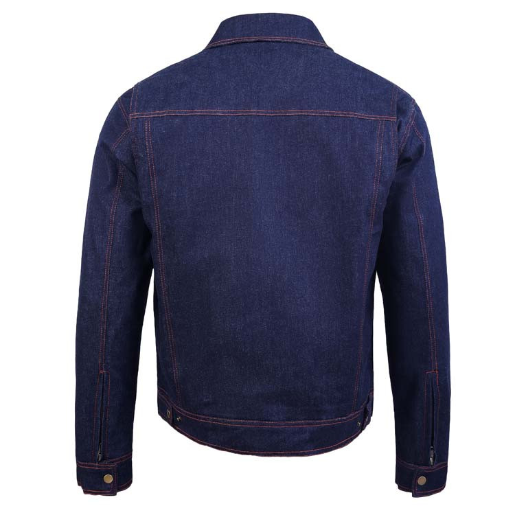 Roadster Blue Denim Motorcycle Jacket reinforced with protective aramid ...