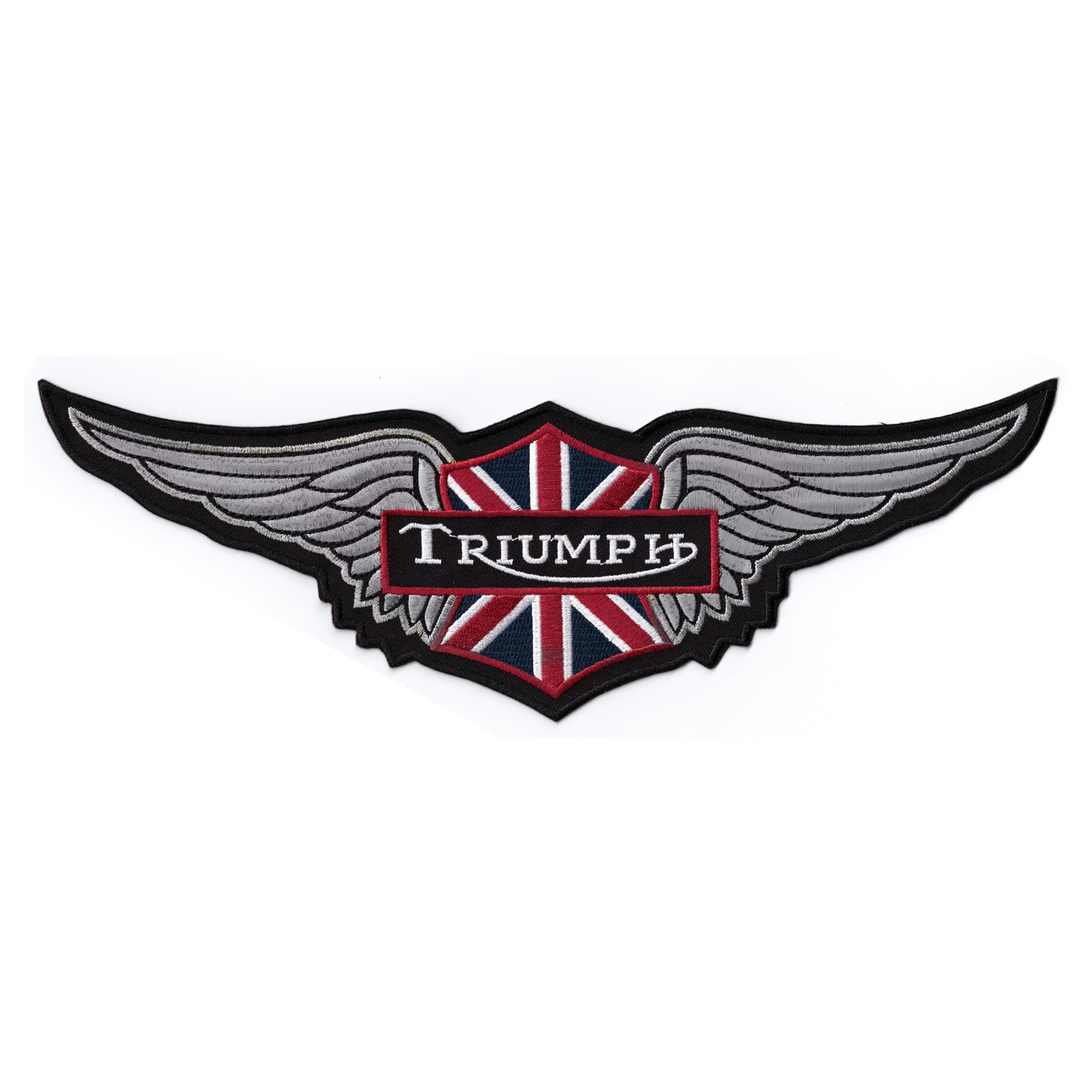 Triumph Motorcycle Embroidered Patch - Wings Large
