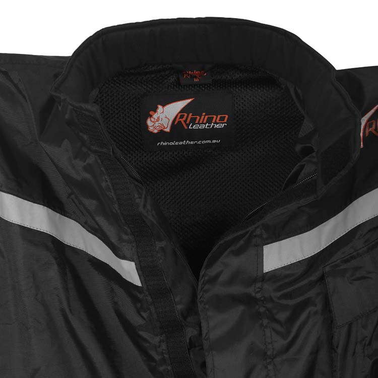 Storm Motorcycle Rain Jacket Black Wet weather gear