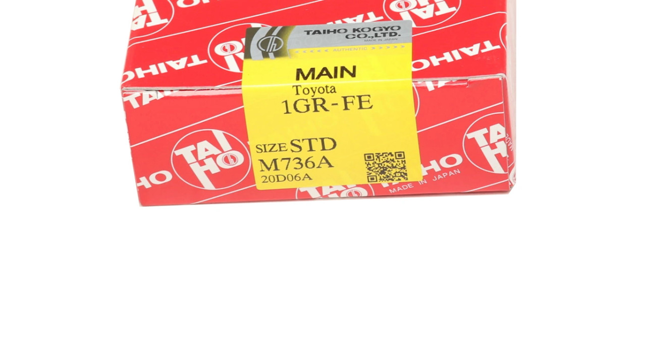 Main Bearing Set- Toyota 4.0L 1GR-FE 4Runner, FJ Cruiser, Tacoma ...