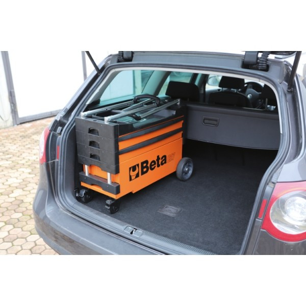 Beta Tools C27S-O Folding Tool Trolley - Orange