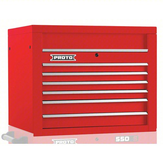 Proto 550S 34" Top Chest - 6 Drawer, Gloss Red